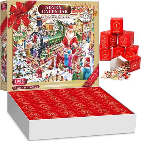 Tosekry Calendrier de l avent 2023 Puzzle 24 Boîtes Calendriers de l