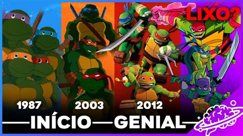 o AUGE e QUEDA das TARTARUGAS NINJA 1987 2022 HISTÓRIA COMPLETA