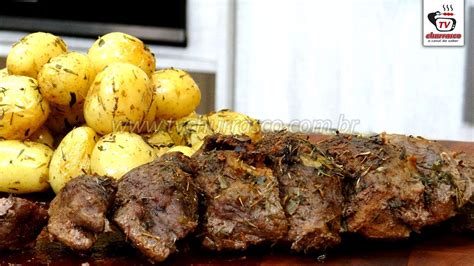 Como Fazer Churrasco De Forno Maminha Assada Batatas Tv