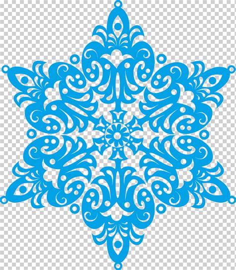 Copo De Nieve Azul Hoja Textil Png Klipartz
