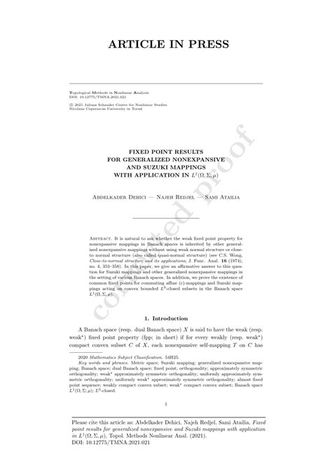 pdf fixed point results for generalized nonexpansive and suzuki mappings with application in