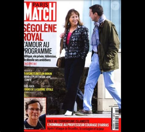 Photo Ségolène Royal et son compagnon Bruno en couverture de Paris