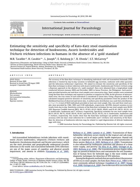 estimating the sensitivity and specifici pdf sensitivity and specificity statistics