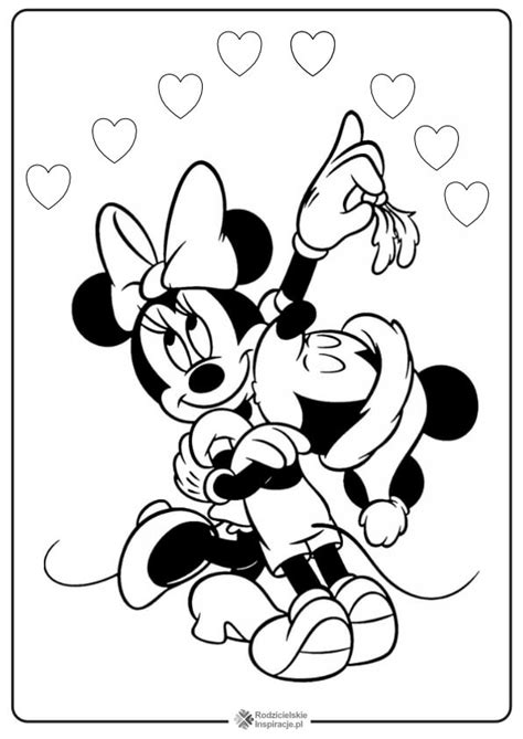 Myszka Miki Kolorowanki Do Druku Z Minnie I Mickey
