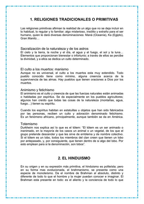 RELIGIONES TRADICIONALES O PRIMITIVAS