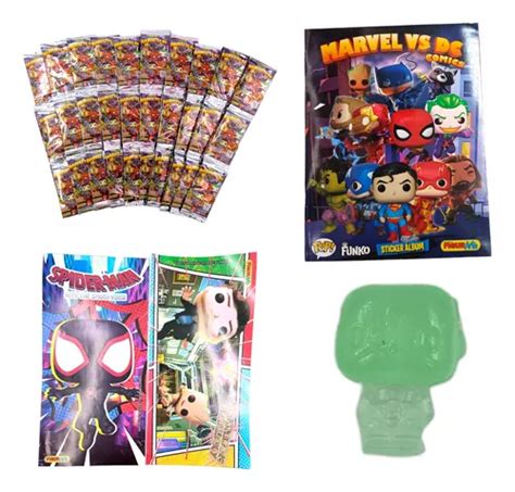 Paquete Juego Cartas Marvel Dc C 50 Sobres álbum muñeco Envío gratis