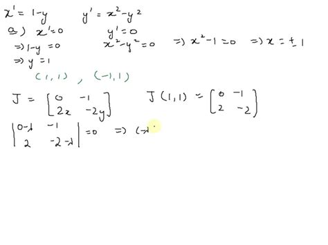 solved question 3 unit 13 16 marks consider the pair of differential equations dx dy 1 y 22