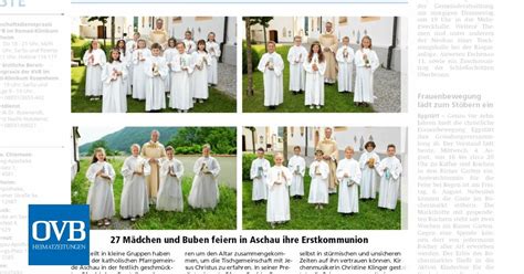 27 Mädchen und Buben feiern in Aschau ihre Erstkommunion OVB