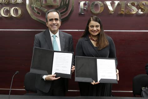 Firma del convenio de colaboración FOVISSSTE MULIV Fondo de la