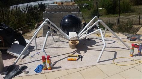 Building A Giant Spider The House That Worked Out Halloween Spider