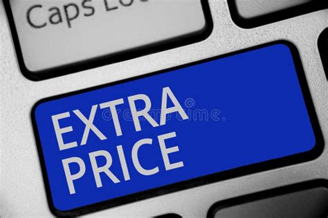 Texto De La Escritura Que Escribe Precio Adicional Concepto Que