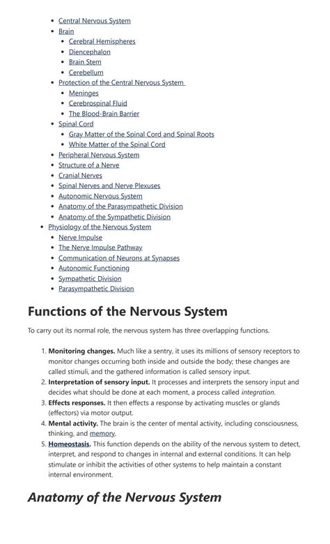 Solution Nervous System Anatomy And Physiology Nurseslabs Studypool