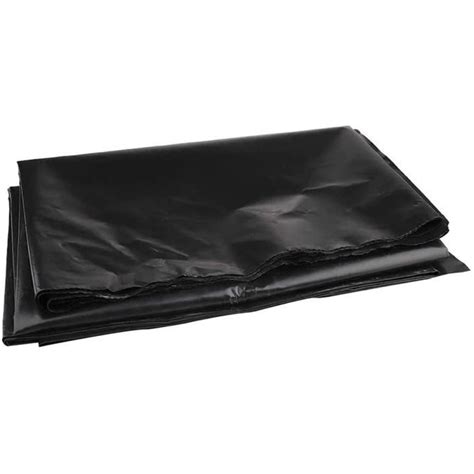 Bâche pour Bassin Exterieur 2 m x 3 m Noir Revêtement de Bassin en