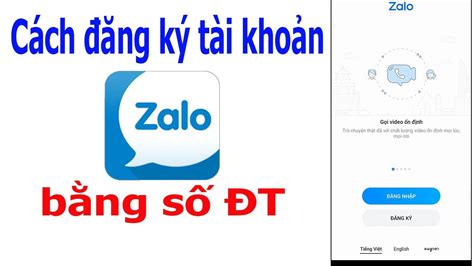 Cách đăng ký tài khoản Zalo bằng số điện thoại YouTube