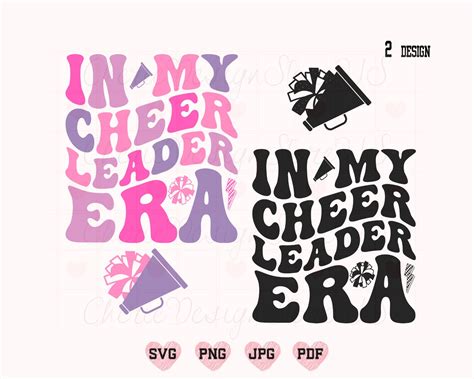In My Cheerleader Era Svg Cheerleader Png Cheer Svg Cherleader Shirt