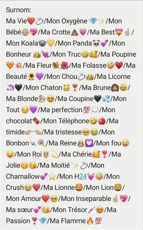 Surnom mignon Idée de surnom Bff Poeme pour meilleure amie Idée