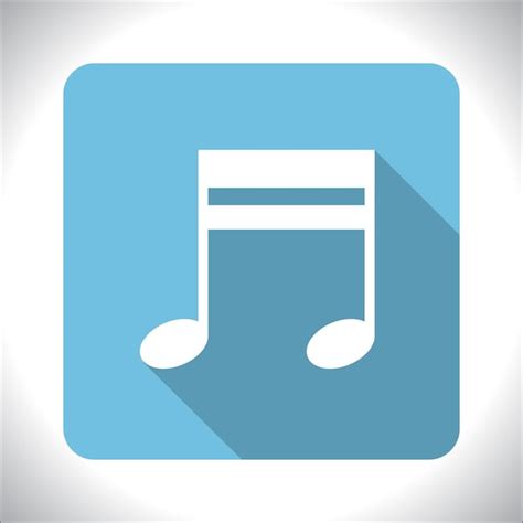 Ícono de nota musical Vector Premium