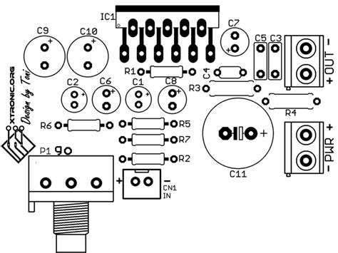 Tda2005 Power Amplifier Btl Silk Xtronic Org