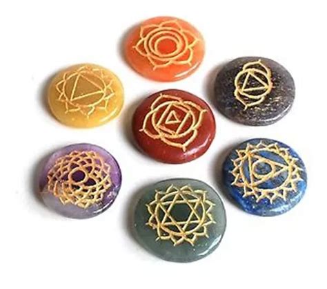 Set De Piedras De Los 7 Chakras Grabadas Envío gratis
