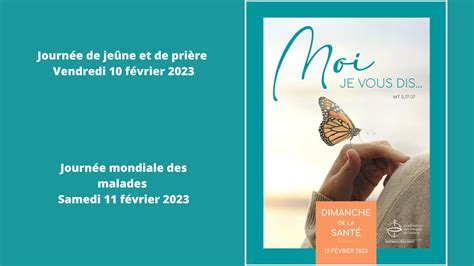 Journée mondiale des malades samedi 11 février Journée de jeûne et de