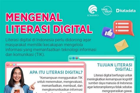 Mengenal Literasi Digital Infografik Katadata Co Id
