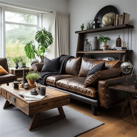 Dark Brown Couch Living Room Ideas With Leather More Examples
