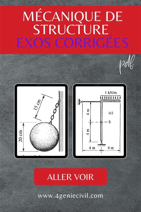Exercices corrigées en mécanique de structure pdf Exercice Cours