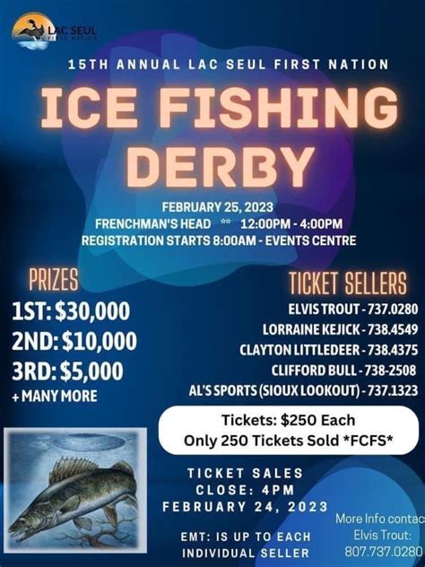 15th Annual Ice Fishing Derby Lac Seul First Nation