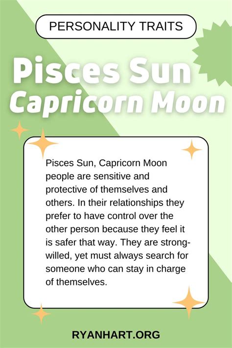Pisces Sun Capricorn Moon Personality Traits Capricorn Moon Pisces