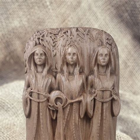 Norns Statue Norns Art Deco Norse Mythology Norse Pagan Gods Hand