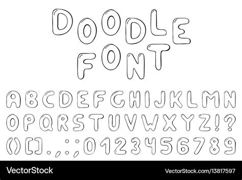 Doodle Alphabet Font