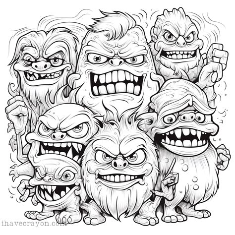 Monster Coloring Pages Unleash Their Creative Side