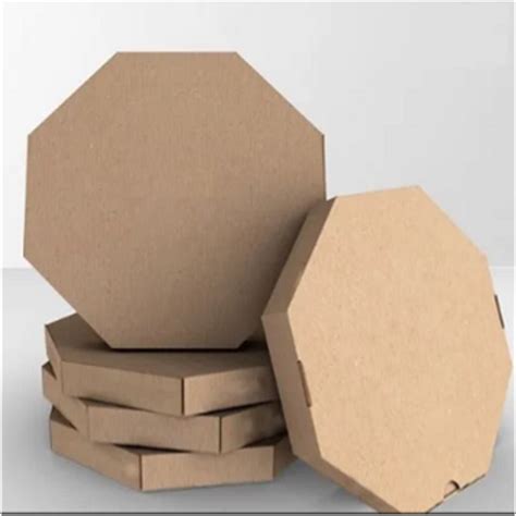 Caixa para Pizza Oitavada Sem Impressão Média 30cm 25 Unidades