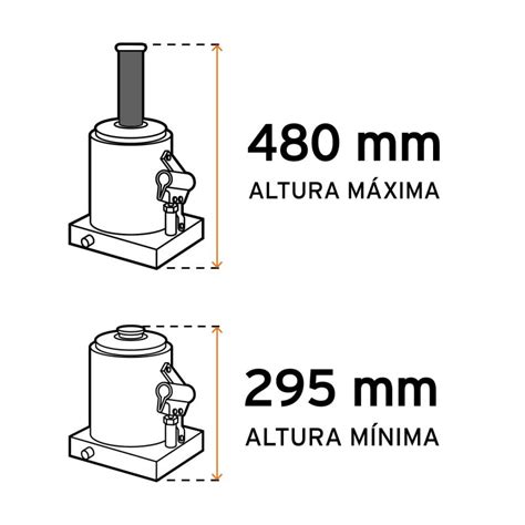 Gato hidráulico de botella de 50 Ton Truper FERRETERIA F C PROVIDER SAC
