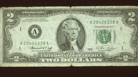 La peculiar historia del billete de 2 dólares Tele 13