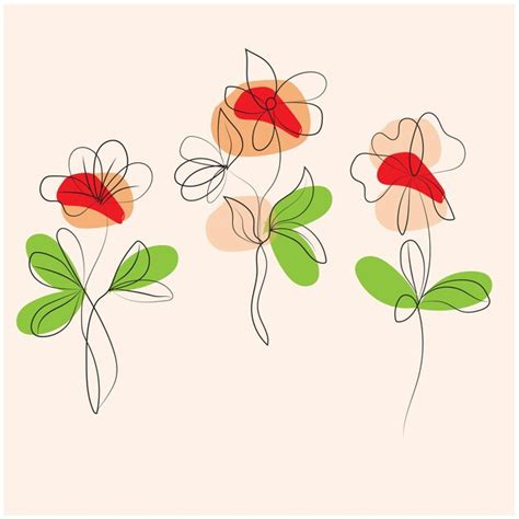 Cole O De Flores Desenhadas M O Vetorial Vetor Premium