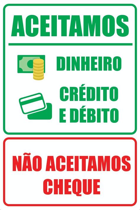 Placa 05 Não Aceitamos Cheque Mais 10 Placas Personalizadas