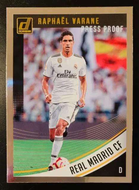 2018 19 PANINI DONRUSS épreuve presse 30 Raphael Varane Real Madrid
