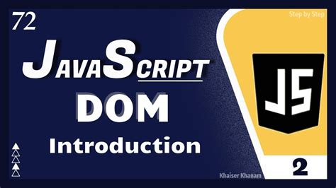 javascript dom introduction 2 javascript tutorial for beginners 72 youtube