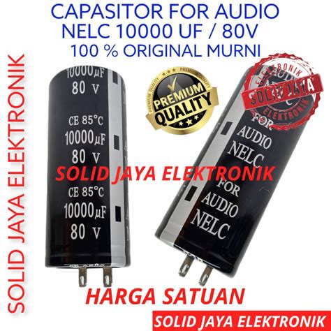 Jual ELCO CAPASITOR 10000UF 80V NELC 10000 MIKRO MICRO UF 80 V ELKO