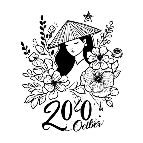 Tô Màu Ngày Phụ Nữ Việt Nam 20 10 Tranh Tô Màu Cho Bé