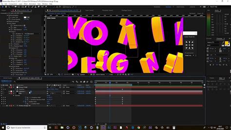 TUTORIAL AFTER EFFECT 3D TEXT MOTION DESIGN Element 3D Vol 1 YouTube