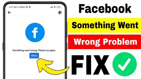 Facebook Something Went Wrong Please Try Again Problem Solve Facebook