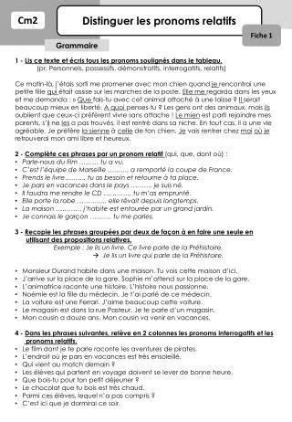 PPT Distinguer Selon Leur Nature Les Pronoms Personnels PowerPoint