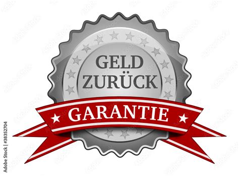 Geld Zur Ck Garantie Plakette Stock Vektorgrafik Adobe Stock