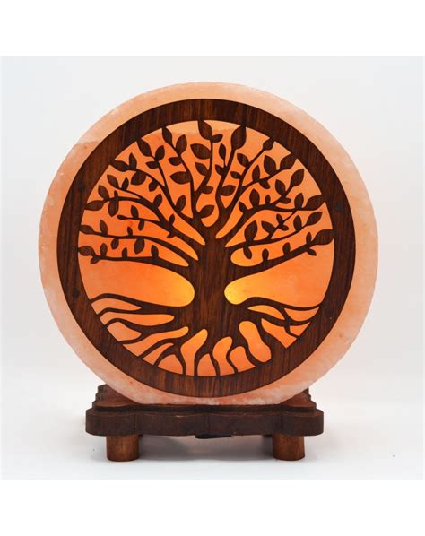 Lámpara de Sal del Himalaya Árbol de la Vida Raíces Ecocash