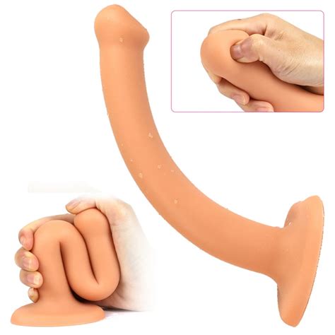 Silikon Uzun Yapay Penis Vantuz Ger Ek I B Y K Anal Plug Vajinal G Spot