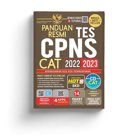 Jual Panduan Resmi Tes CPNS CAT 2022 2023 Panduan Resmi Seleksi Tes