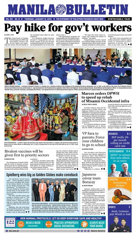 Get Digital Access To Manila Bulletin January 12 2023 Issue