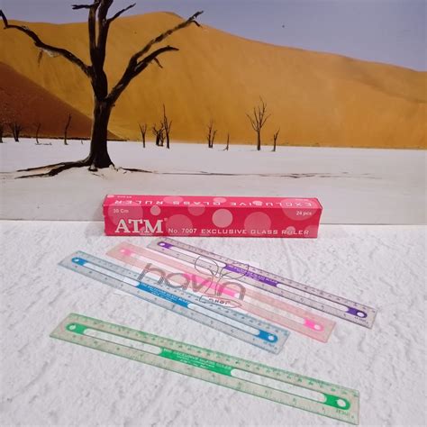 Jual 1 PC PENGGARIS 30 CM BENING GARISAN RULER ATM Shopee Indonesia